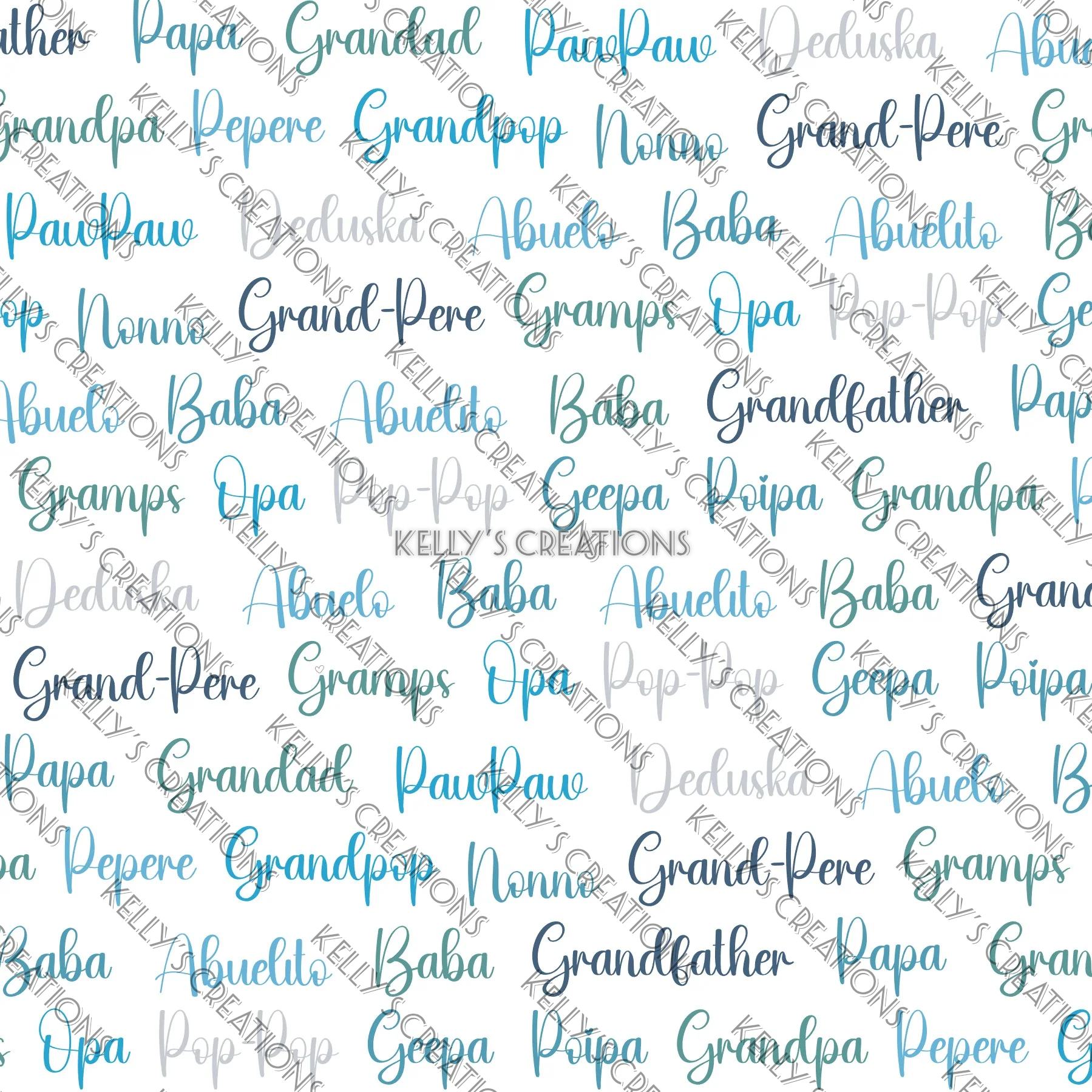 Grandfather names – Kelly's Creations